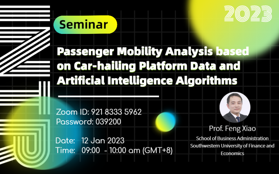 Passenger Mobility Analysis Based On Car Hailing Platform Data And Artificial Intelligence